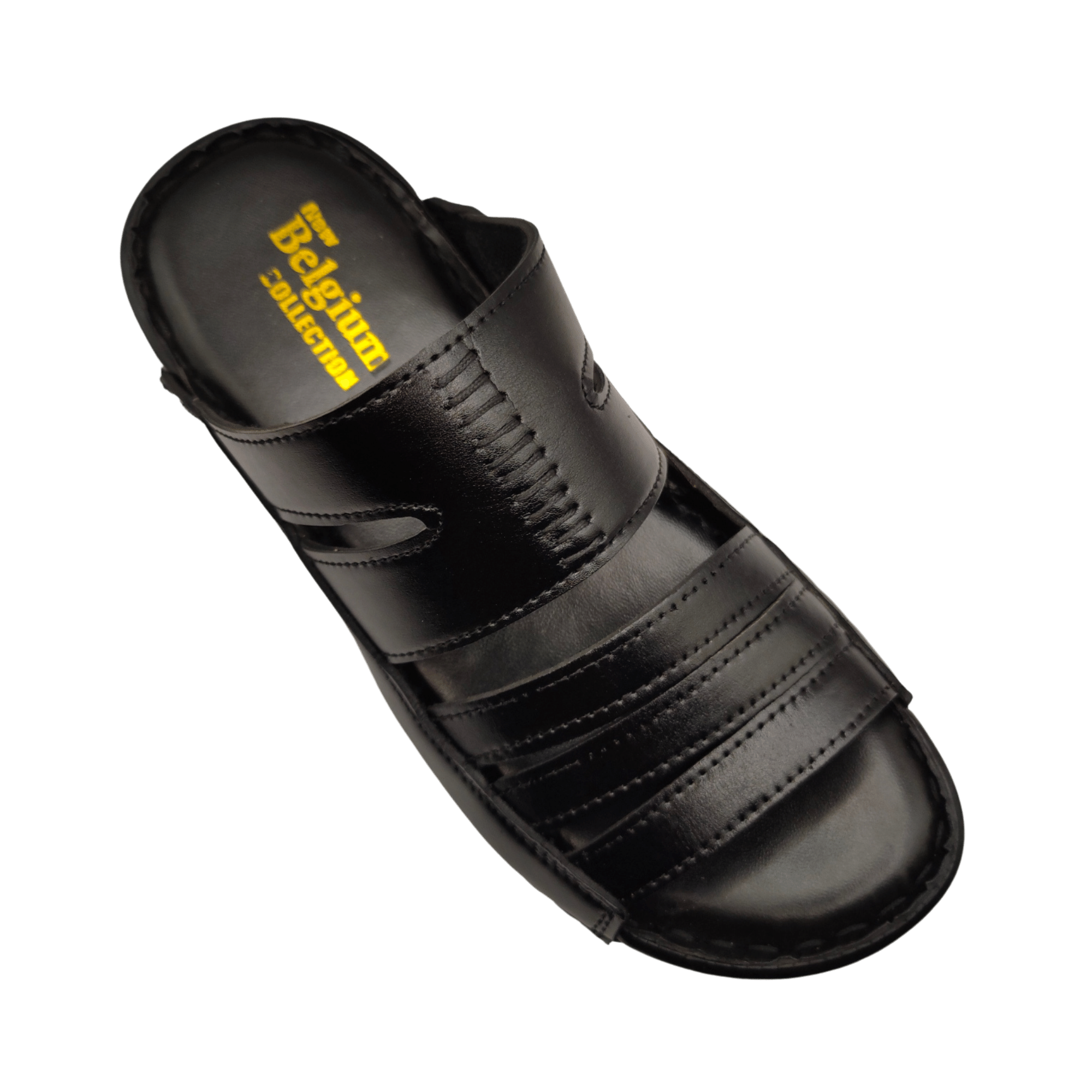 Black Chappal for Men – Sole in Box